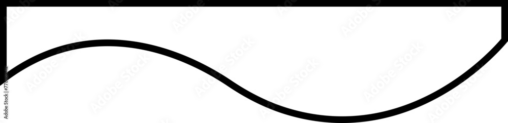 Border shape in outline style editable stock for website design. Vector ...