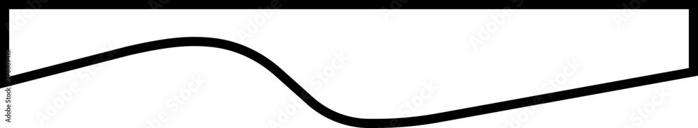 Border shape in outline style editable stock for website design. Vector ...