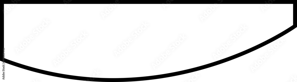 Border shape in outline style editable stock for website design. Vector ...