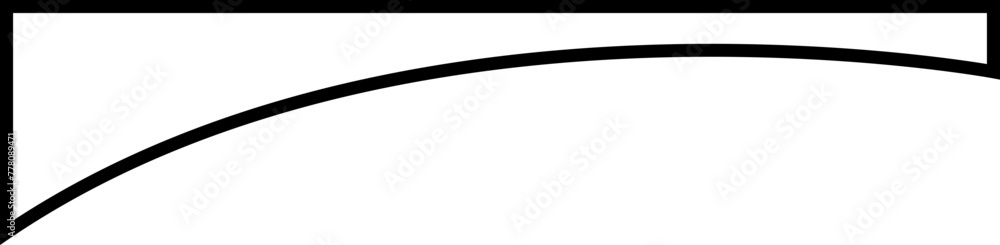 Border shape in outline style editable stock for website design. Vector ...