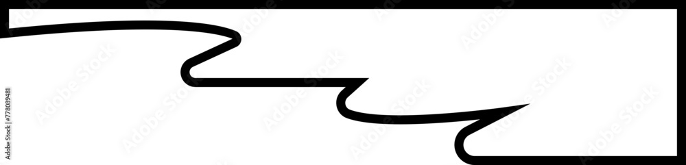 Border shape in outline style editable stock for website design. Vector ...