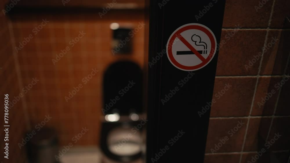 Smoke-free zone: A red sign with the words No Smoking in bold lettering ...