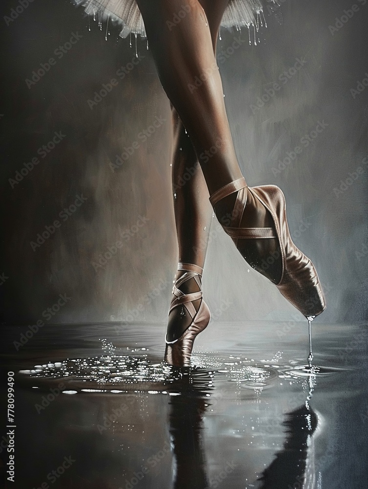Through the delicate arches and pointed toes of ballet dancers on ...