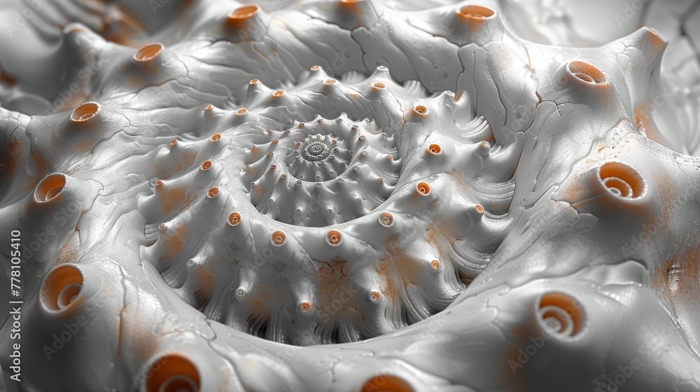 the golden ratios square root in cross section of snail shell shape ...