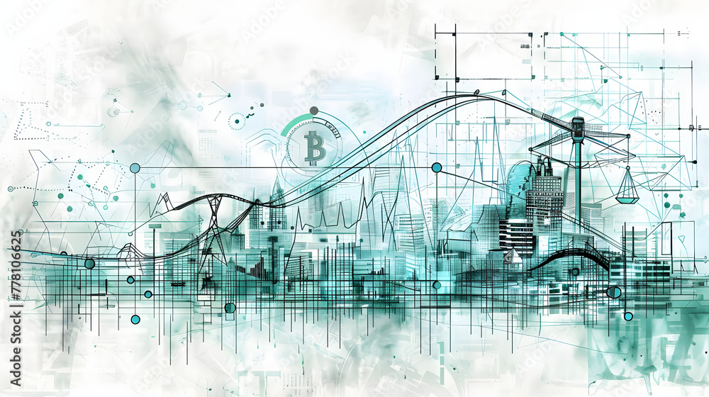 Sketch on a massive sheet of paper. The drawing is a simple line ...