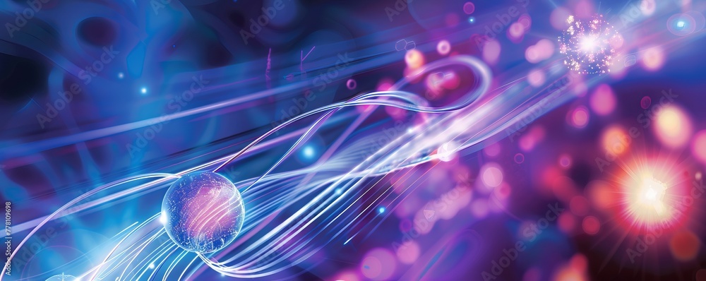 Glowing quantum waves where atoms and the aurora meet sketching a ...