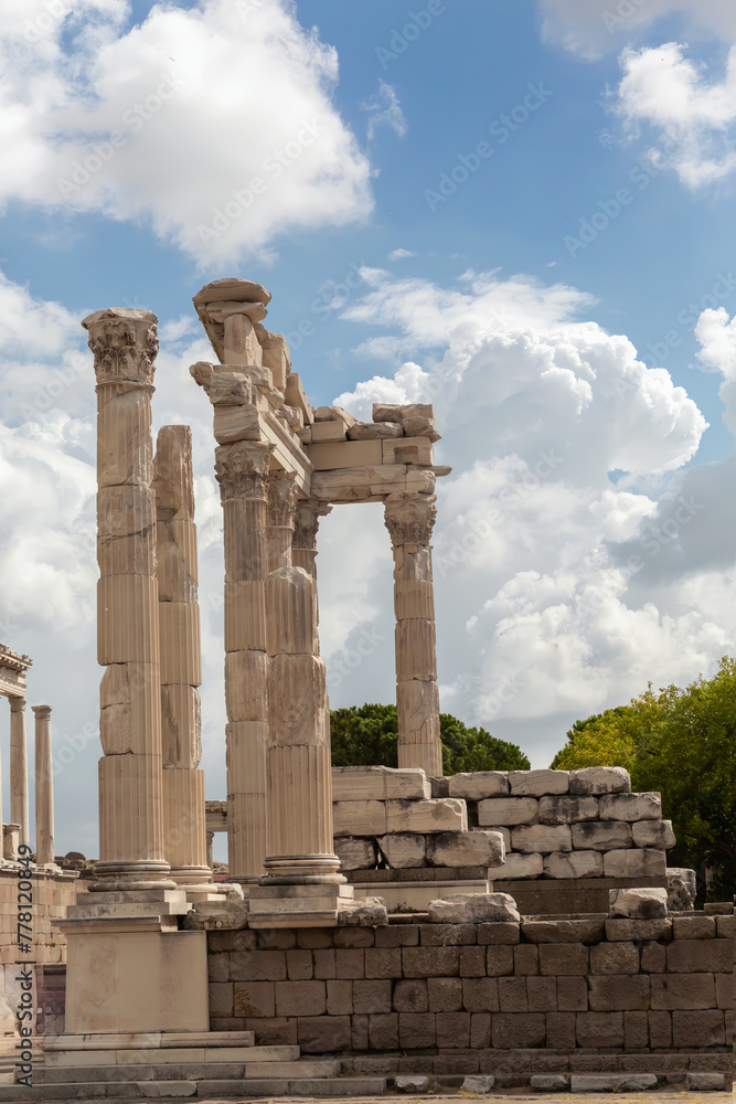 Temple of Trajan columns at Pergamon, essence of ancient Greek and ...