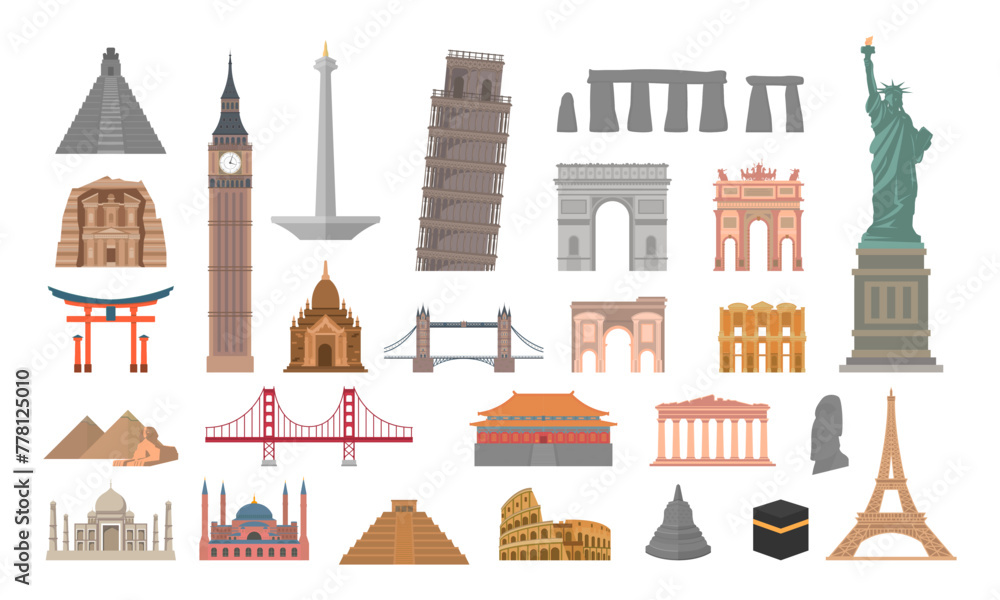 countries of the world vector logo design template. architecture ...