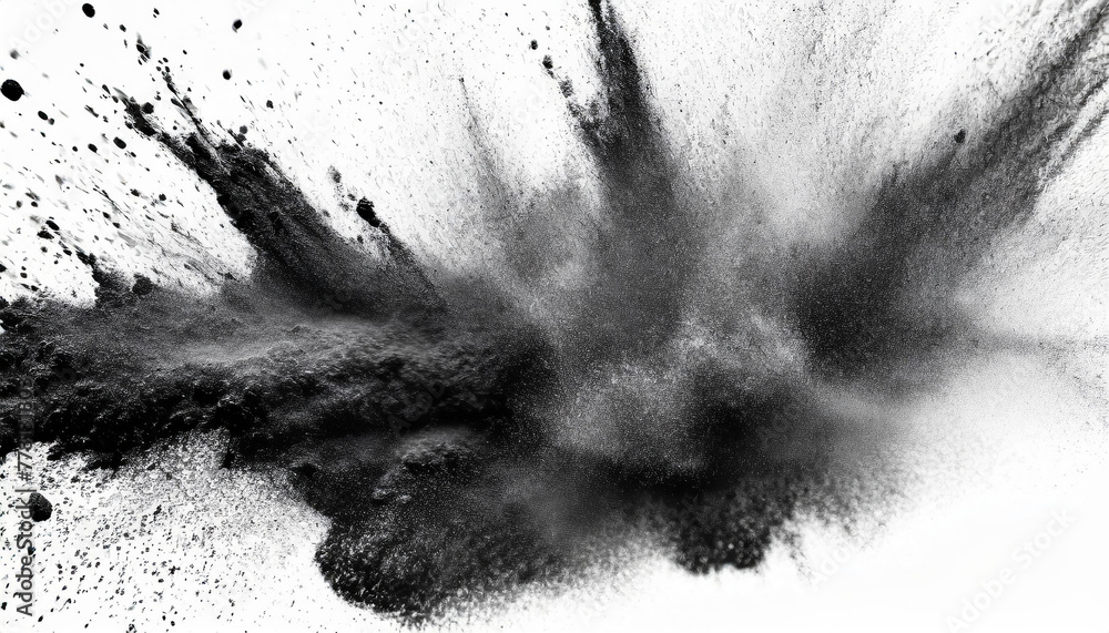 spray charcoal Charcoal burst splash splatter exhale smoke white dust ...