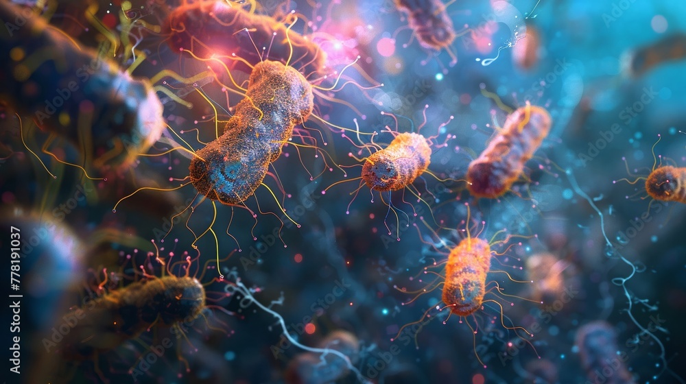 Microscopic Majesty: Bacterial Ecosystem in Vivid Detail" - An ...