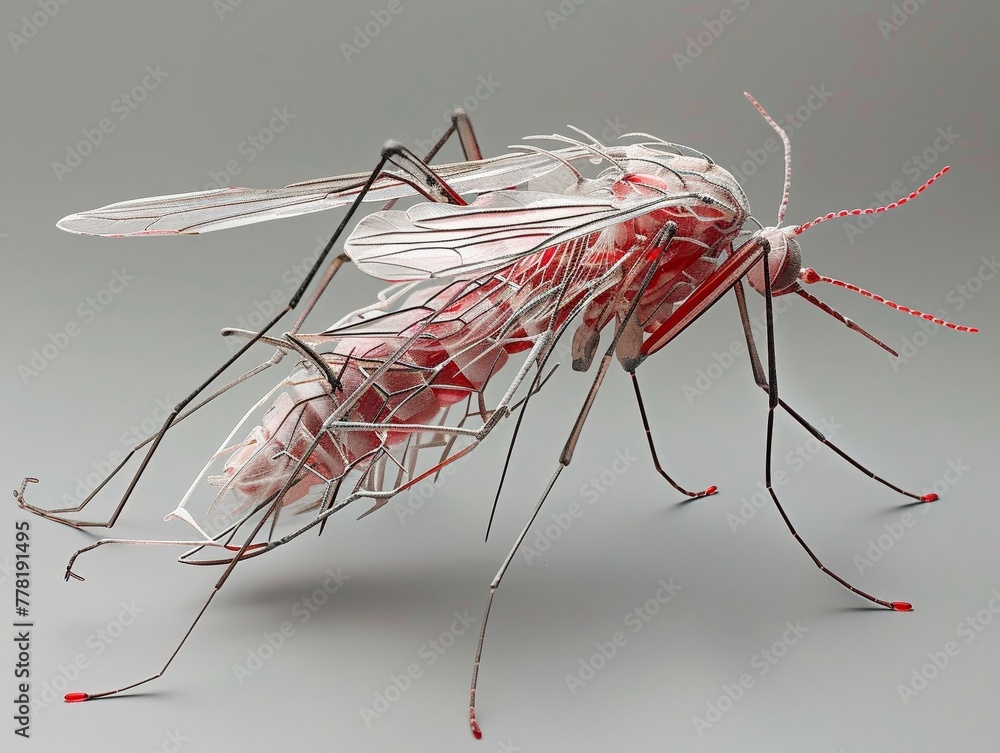 Explore the intricate design of the mosquitos ethereal form Stock ...