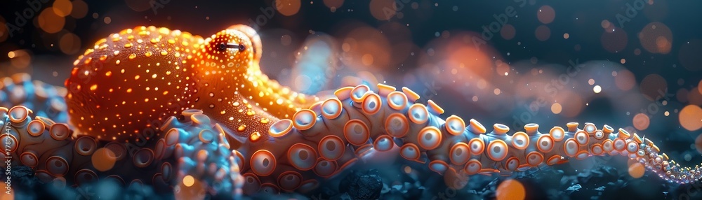 Tentacles of a deep space creature compact Stock Illustration | Adobe Stock