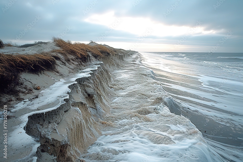 Emergency Coastal Beach Erosion Management Photo of measures taken to ...
