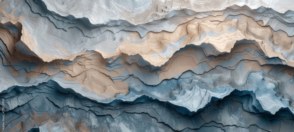 A geologic background with blue and brown textures in a style that ...