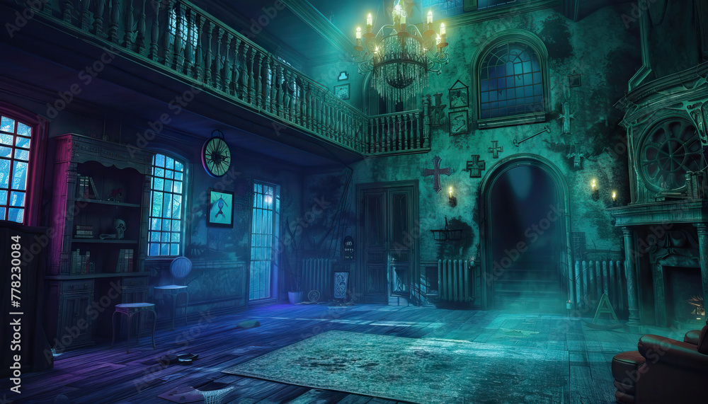 Haunted Mansion Escape Room: A spooky escape room set with puzzles ...