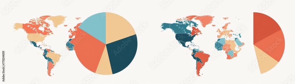 International Debt Comparison Pie charts comparing the national debt ...