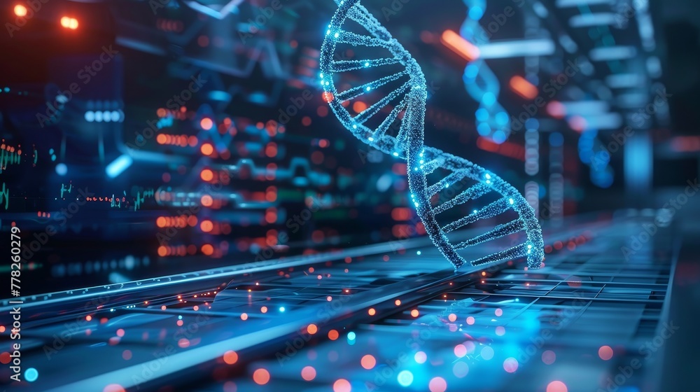 ภาพประกอบสต็อก Polymerase Chain Reaction, PCR, machines for DNA ...
