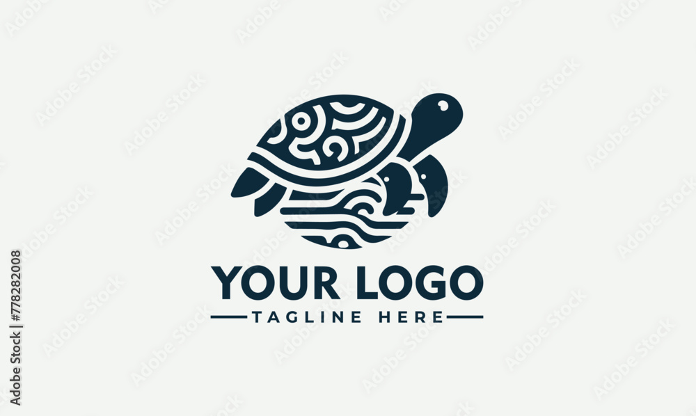 Turtle vector logo design Vintage Turtle logo vector for Business ...