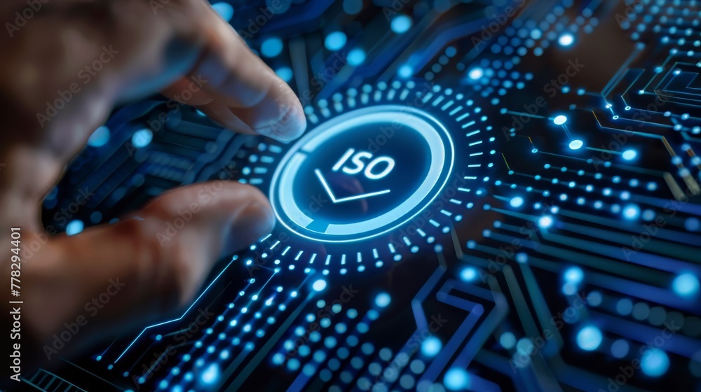 Digital visual certificate for service quality in business, ISO ...