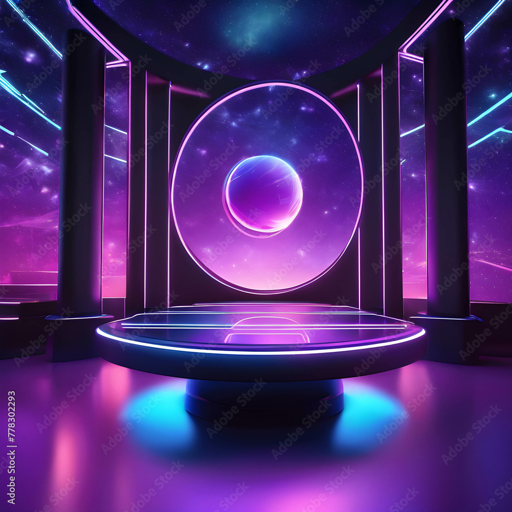 mockup, podium, product presentation, display, showcase, stand ...