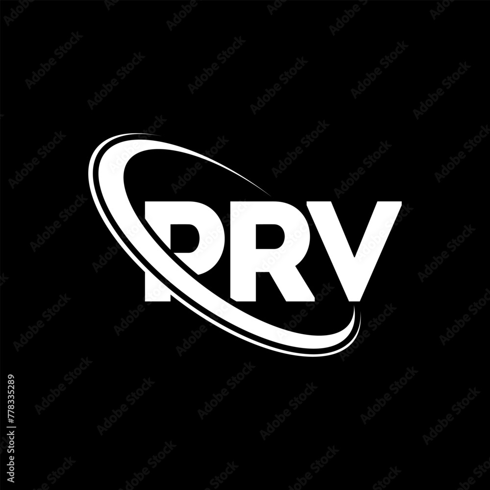 PRV logo. PRV letter. PRV letter logo design. Initials PRV logo linked ...