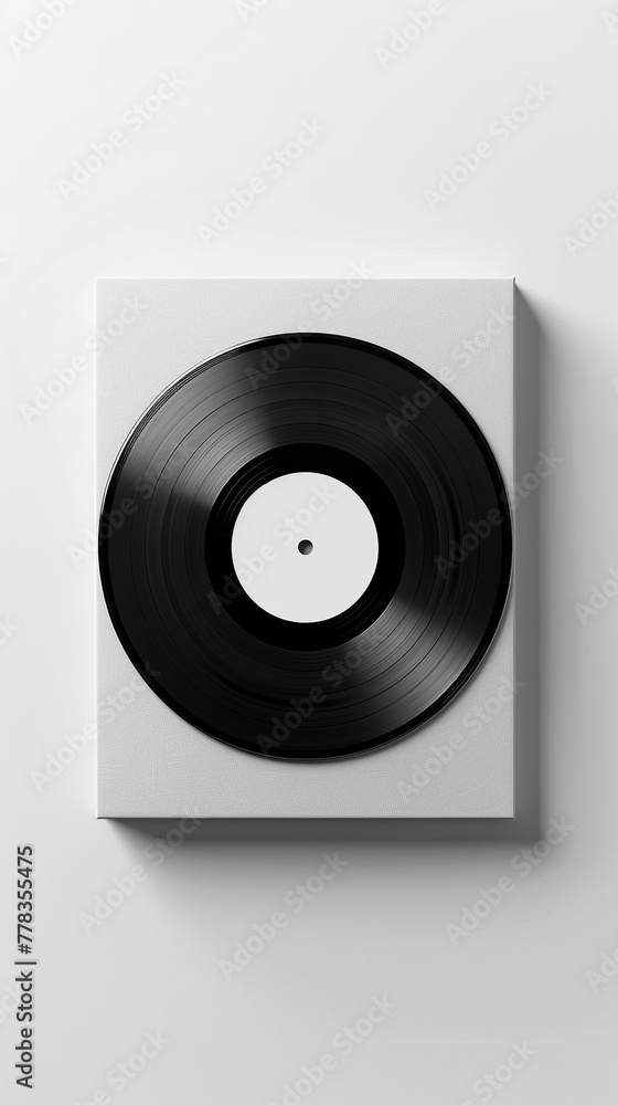 A vinyl record cover mockup capturing the nostalgia and charm of the ...