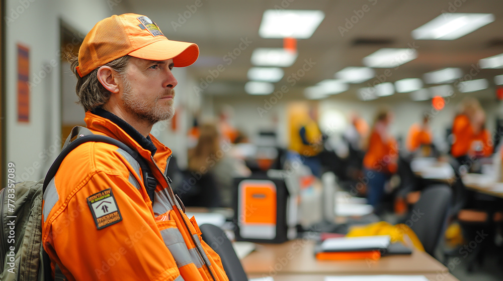 Emergency Preparedness Drill: In a corporate office building, employees ...