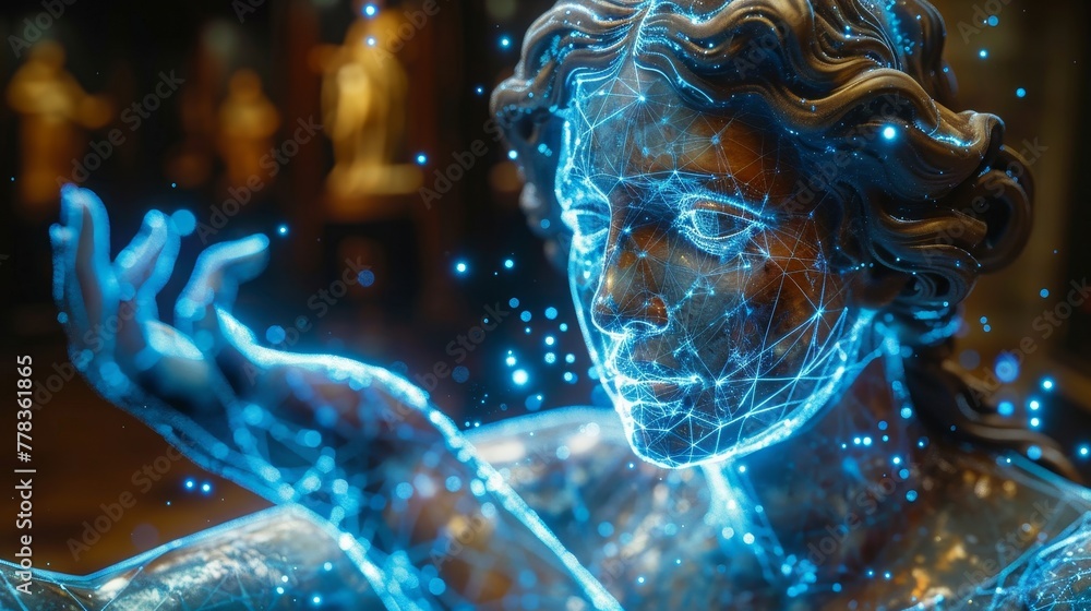 In the hand of the digital Venus Botticelli, a virtual Renaissance ...