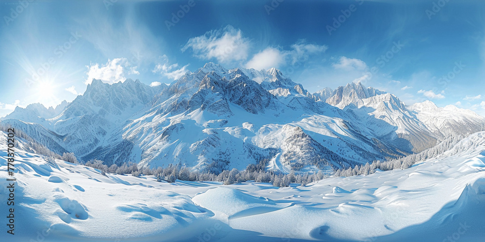 Photo & Art Print Spherical 360 degrees seamless panorama view in ...