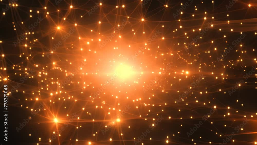 Computer Generated Image of a Cluster of Stars, An abstract star map ...