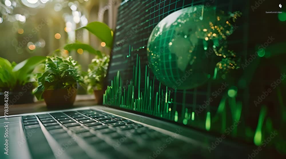 Dynamic Network Connections with Glowing Nodes Animation. An animated ...