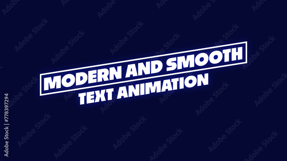 Modern and Smooth Text Animation Stock Template | Adobe Stock