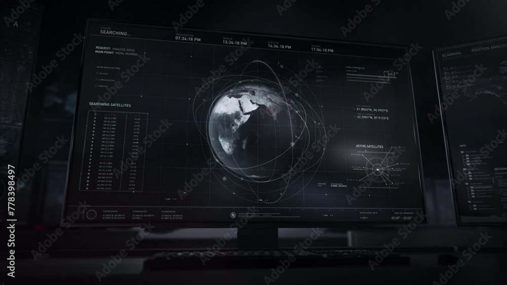 Displaying the map analysis system used by special forces. Displaying the map analysis process ...