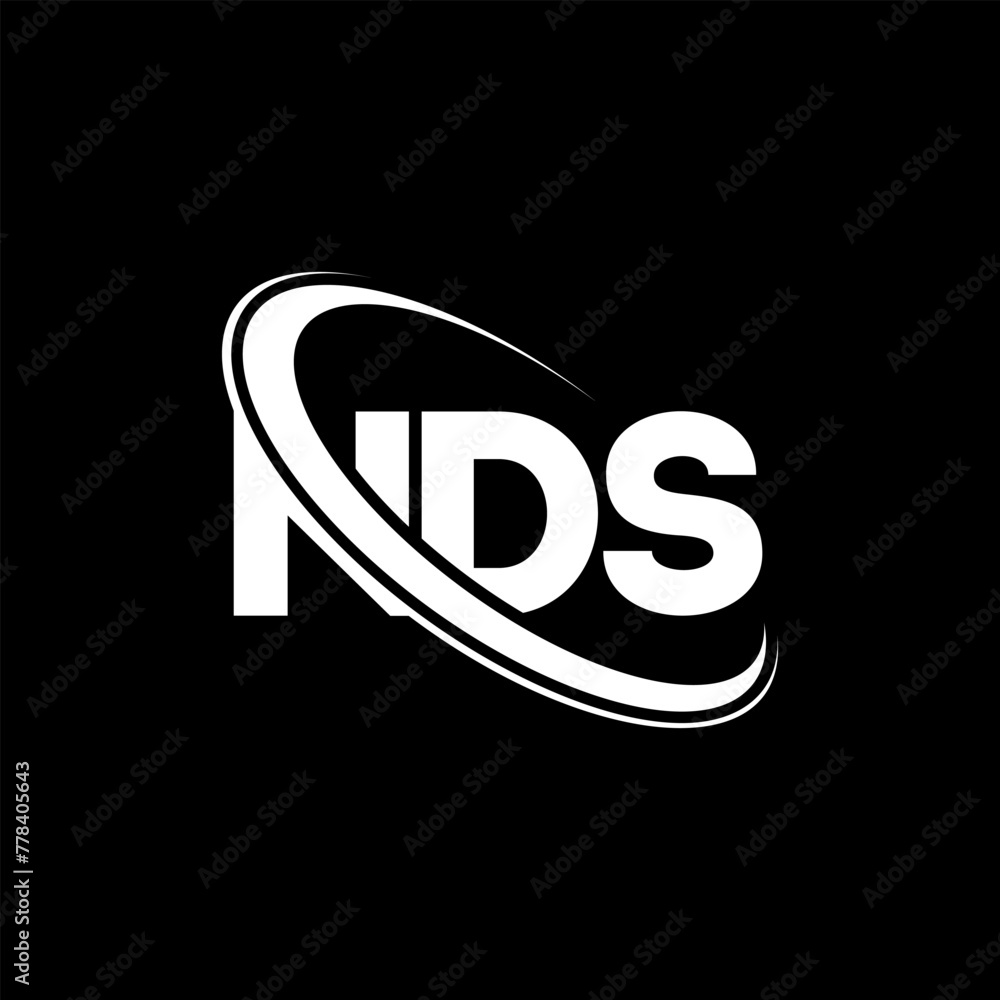 NDS logo. NDS letter. NDS letter logo design. Initials NDS logo linked ...