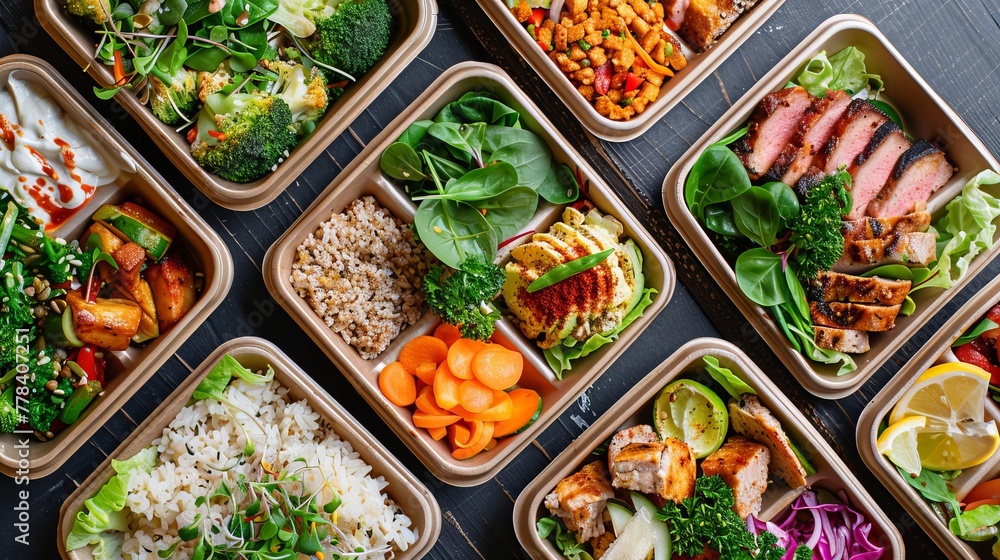 Zdjęcie Stock: Get your daily dose of healthy meals delivered right to ...