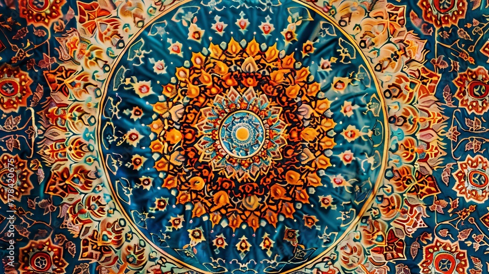 Ornate circular patterns known as mandalas are used in Islamic, Arabic ...
