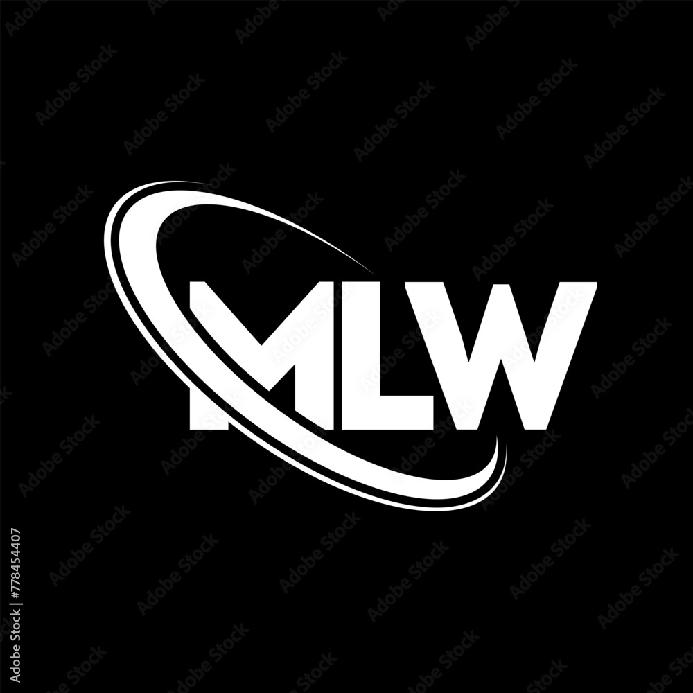 MLW logo. MLW letter. MLW letter logo design. Initials MLW logo linked ...