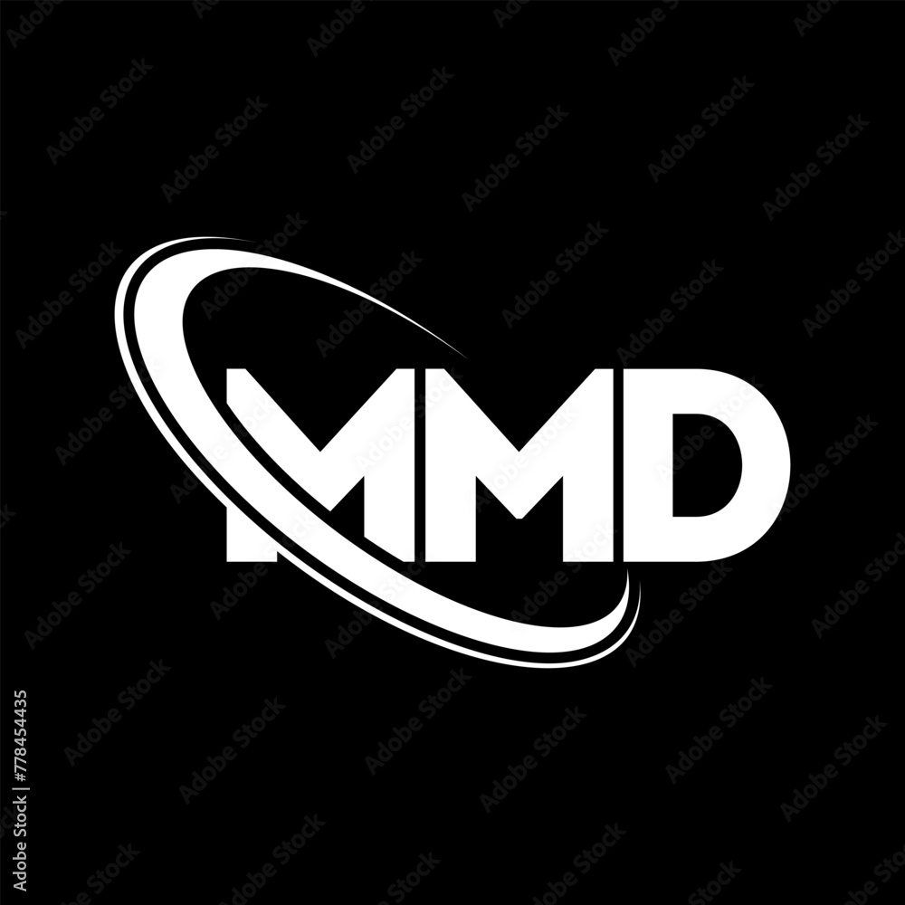MMD logo. MMD letter. MMD letter logo design. Initials MMD logo linked ...