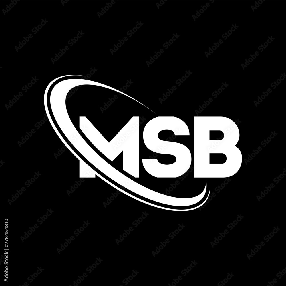 MSB logo. MSB letter. MSB letter logo design. Initials MSB logo linked ...
