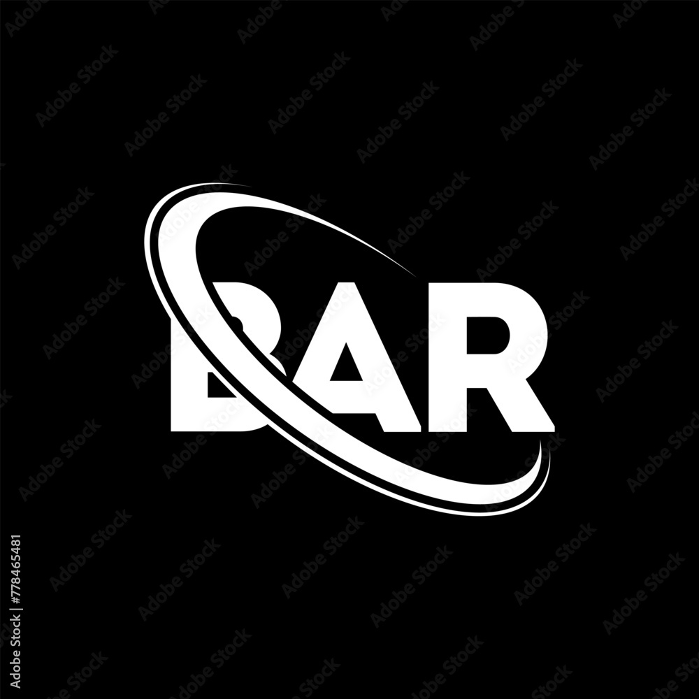 BAR logo. BAR letter. BAR letter logo design. Initials BAR logo linked ...