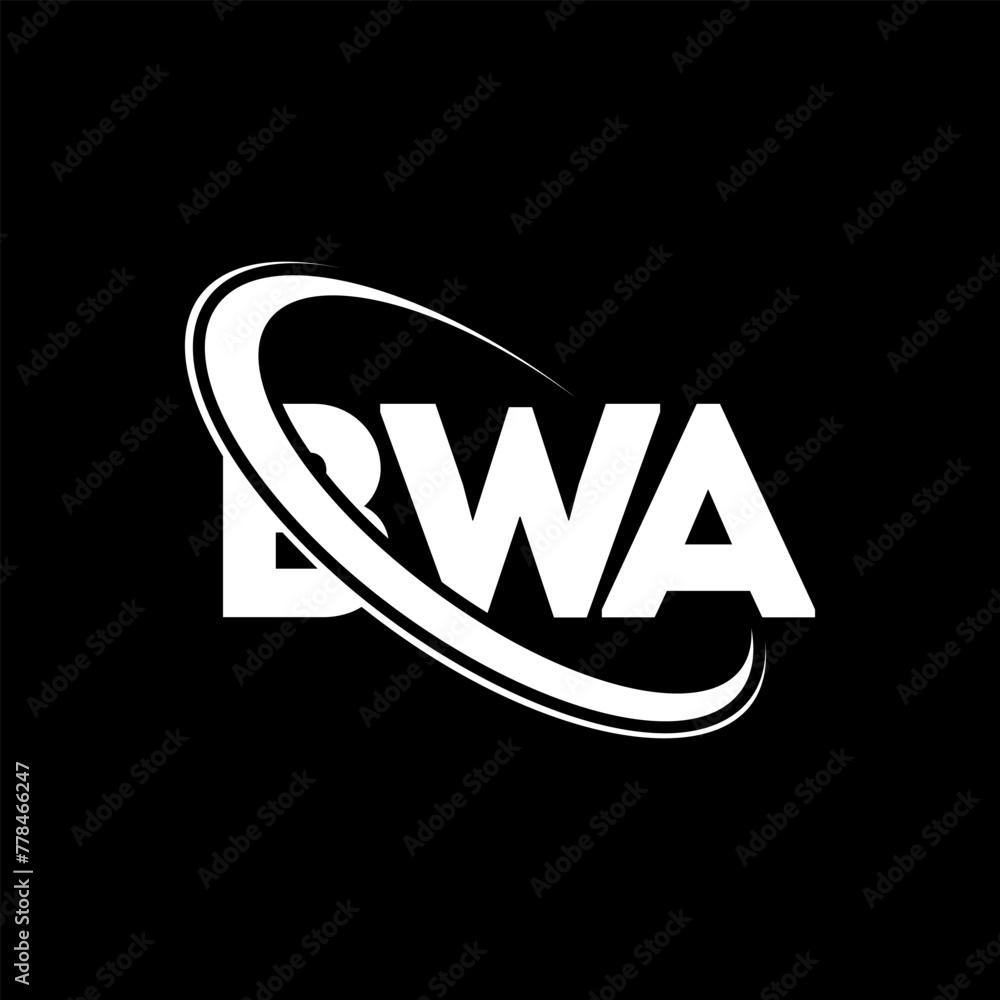BWA logo. BWA letter. BWA letter logo design. Initials BWA logo linked ...