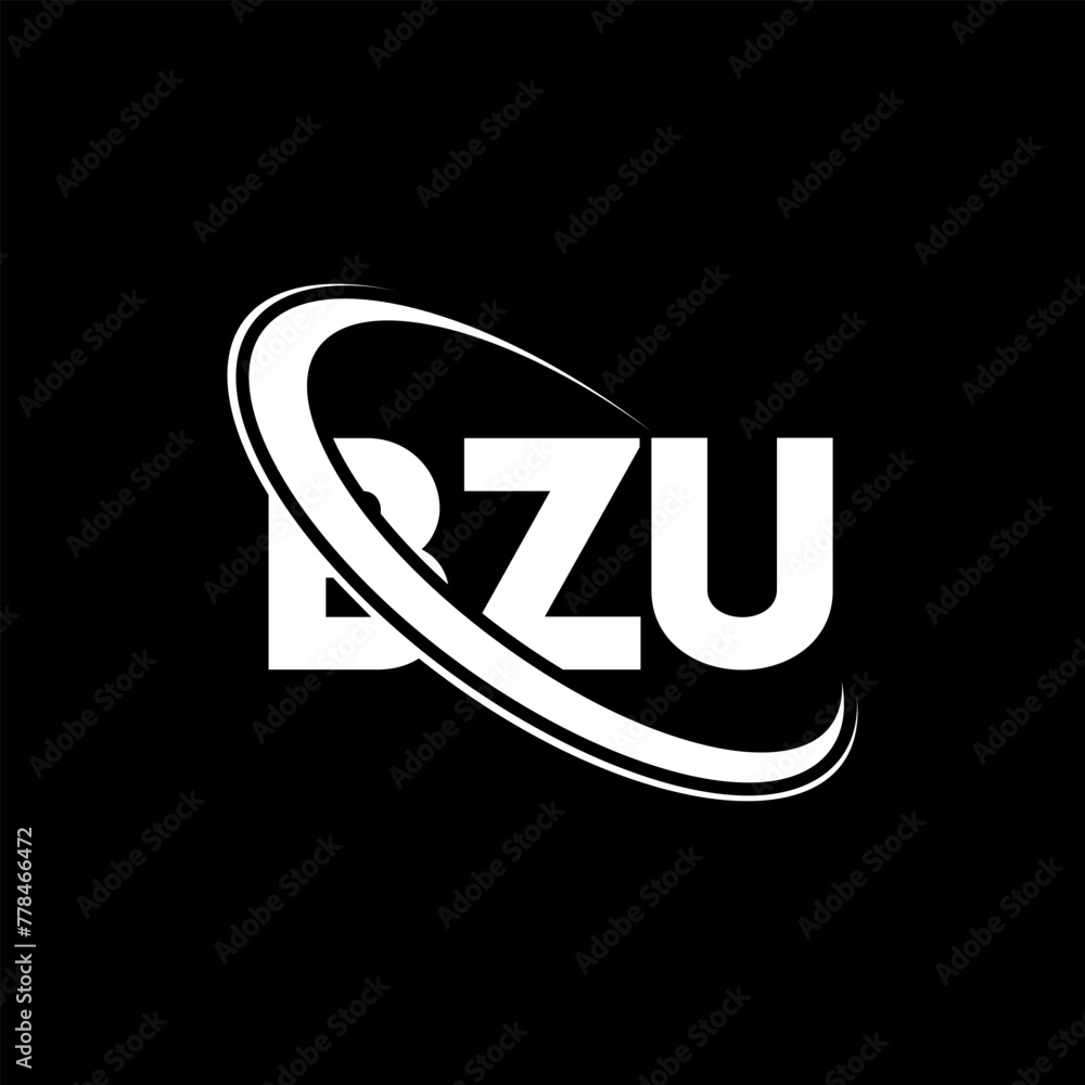 BZU logo. BZU letter. BZU letter logo design. Initials BZU logo linked ...