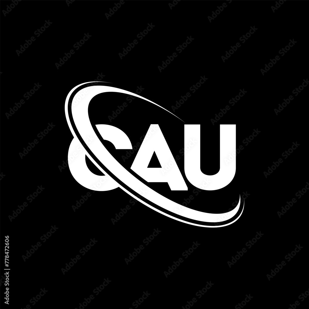 CAU logo. CAU letter. CAU letter logo design. Initials CAU logo linked ...