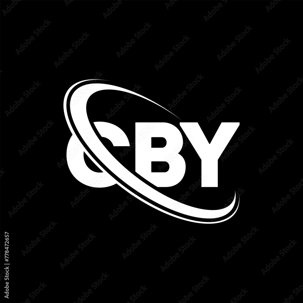 CBY logo. CBY letter. CBY letter logo design. Initials CBY logo linked with circle and uppercase ...