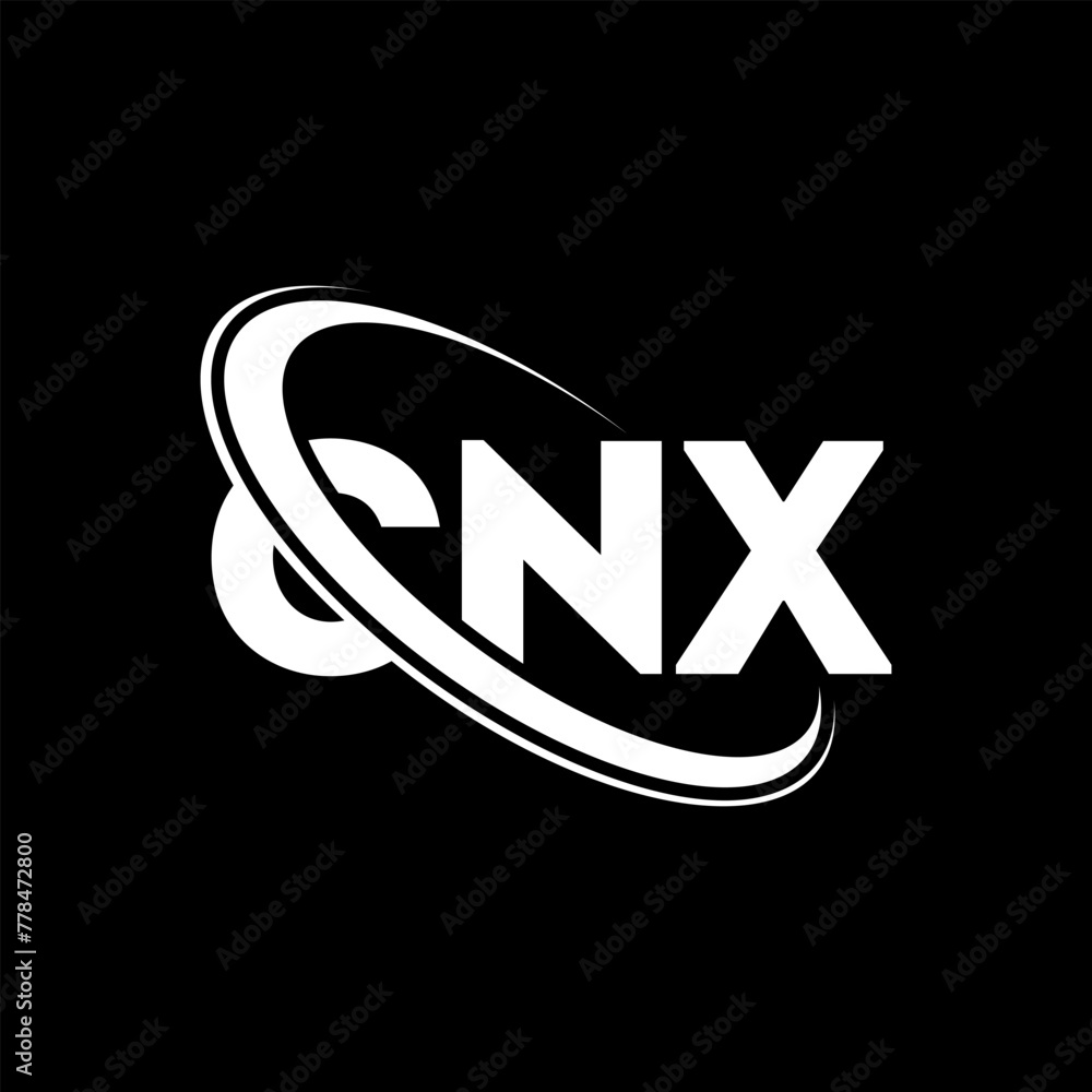 CNX logo. CNX letter. CNX letter logo design. Initials CNX logo linked ...