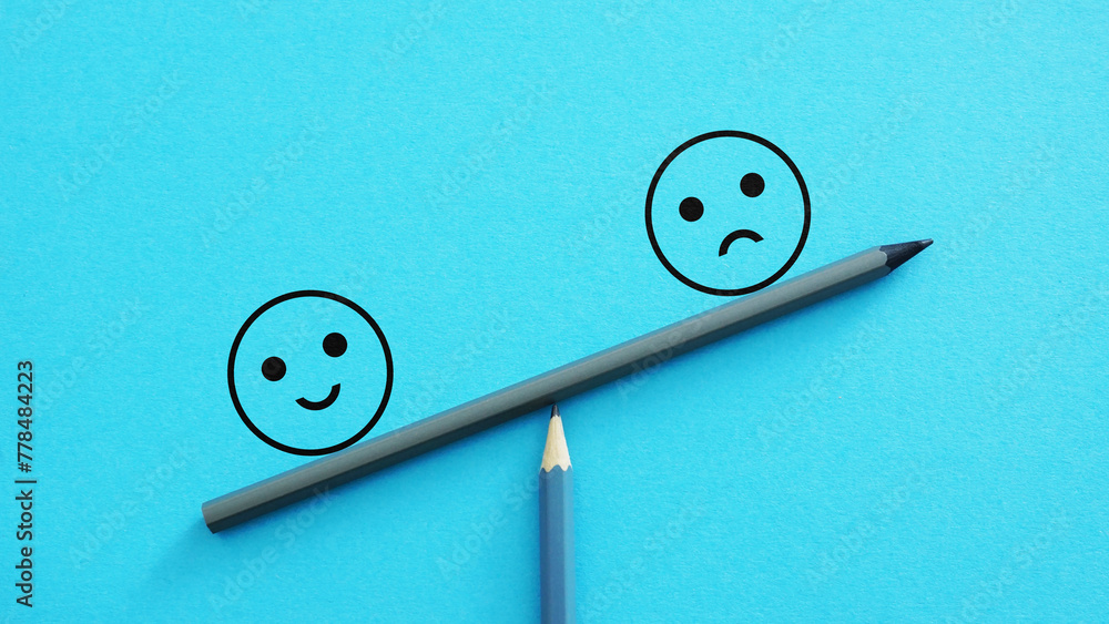 Customer satisfaction, evaluation or positive feedback concept. Happy ...