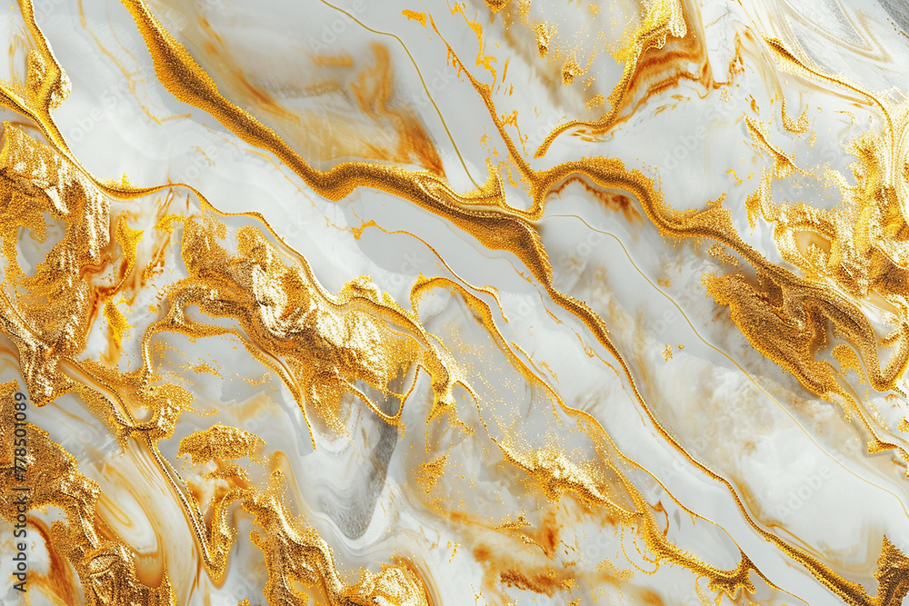 A gold marble pattern that mimics the flow of liquid gold, with streams ...