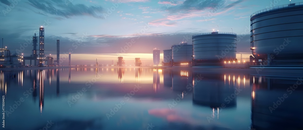 Future Energy: Hydrogen Storage at Dawn. Concept Renewable Energy ...