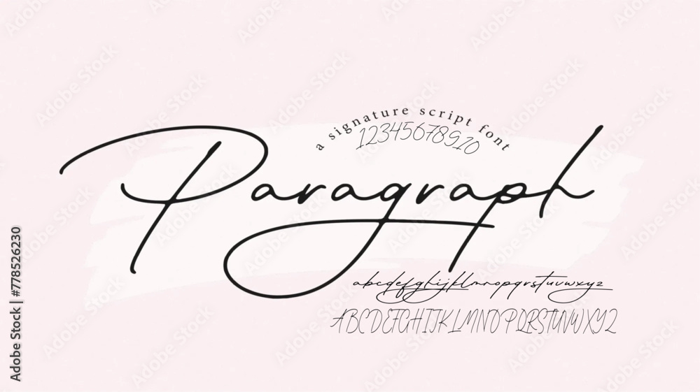 Adobe IllustratorSignature Font Calligraphy Logotype Script Brush Font ...