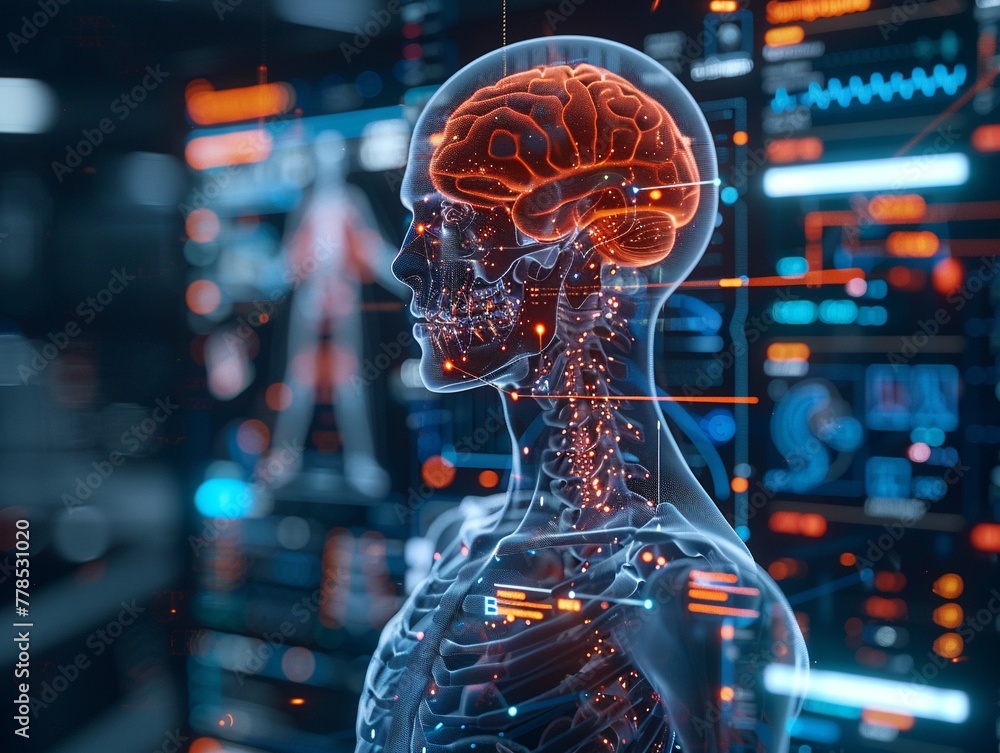 Visualization of AI-assisted diagnosis through medical imaging analysis ...